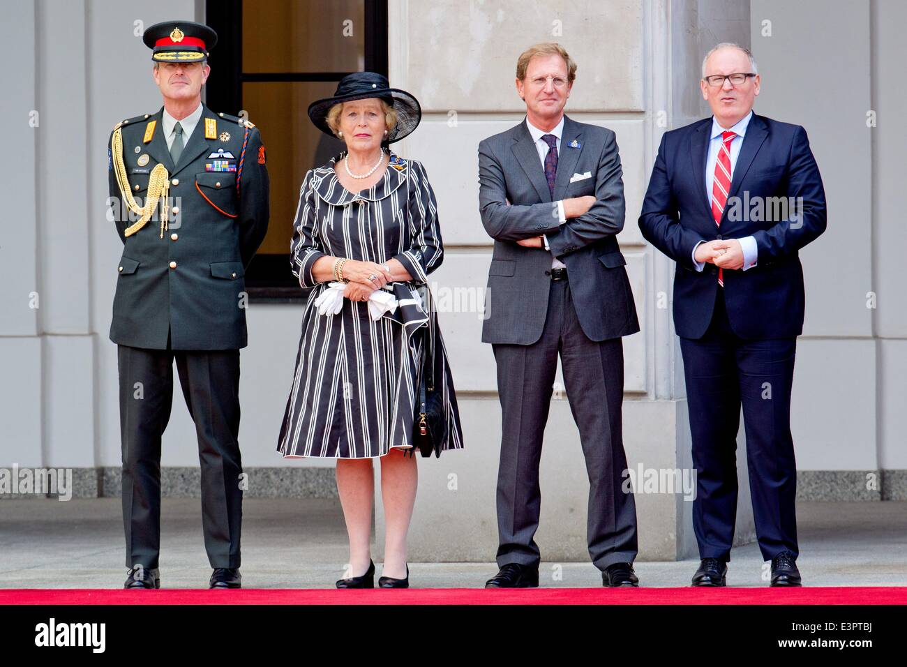 (L-R) Dutch Military Chef Hans van der Louw, Grand Mistress Martine van ...