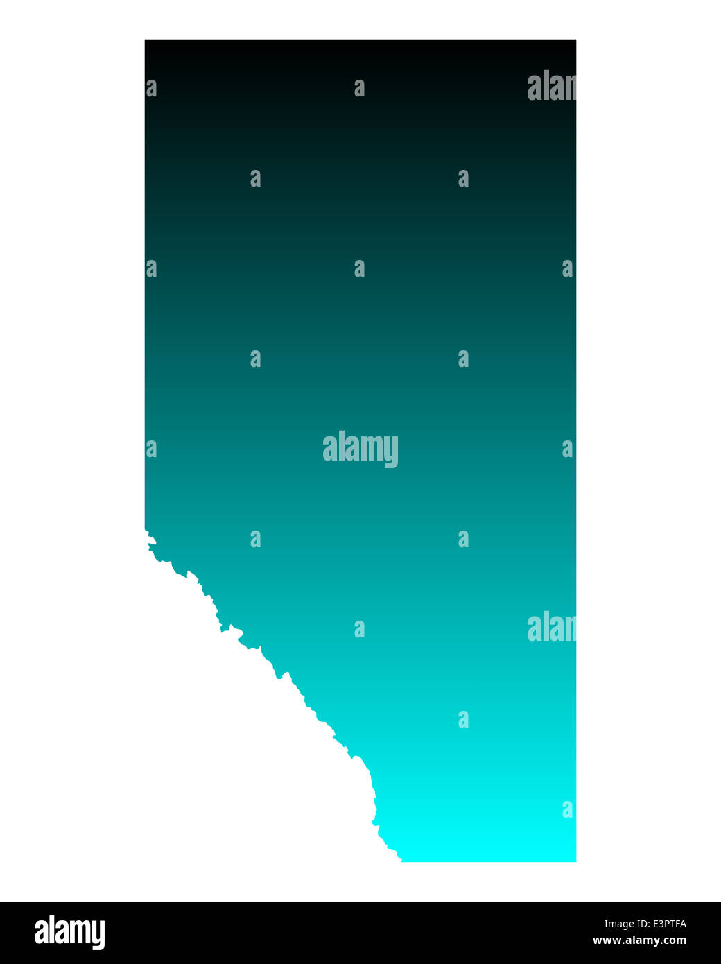 Map of Alberta Stock Photo - Alamy