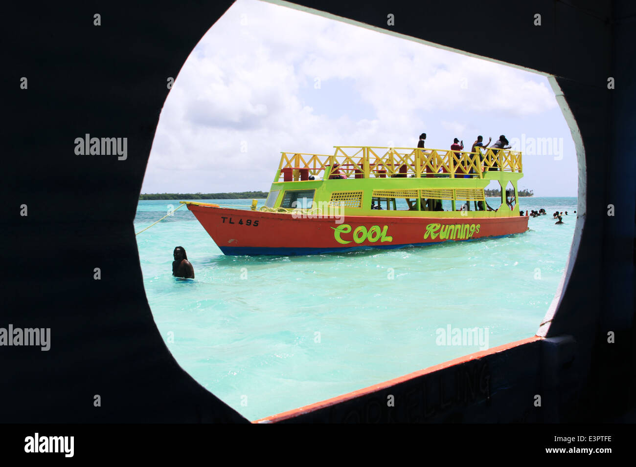 Nylon Pool, TOBAGO: Glass-bottom boat tours the Nylon Pool near the ...