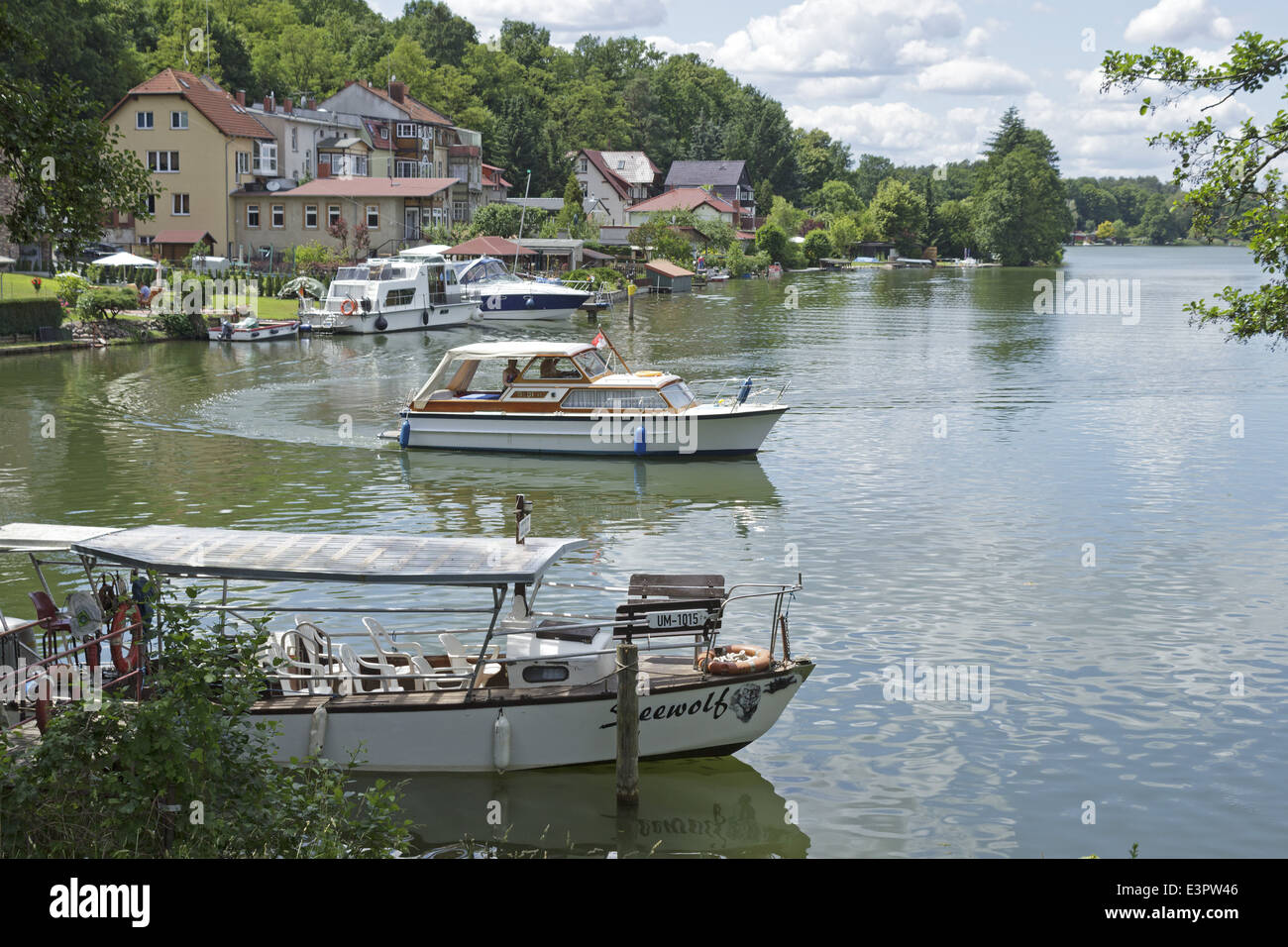 Stadtsee (Town Lake), Lychen, Uckermark, Brandenburg, Germany Stock ...