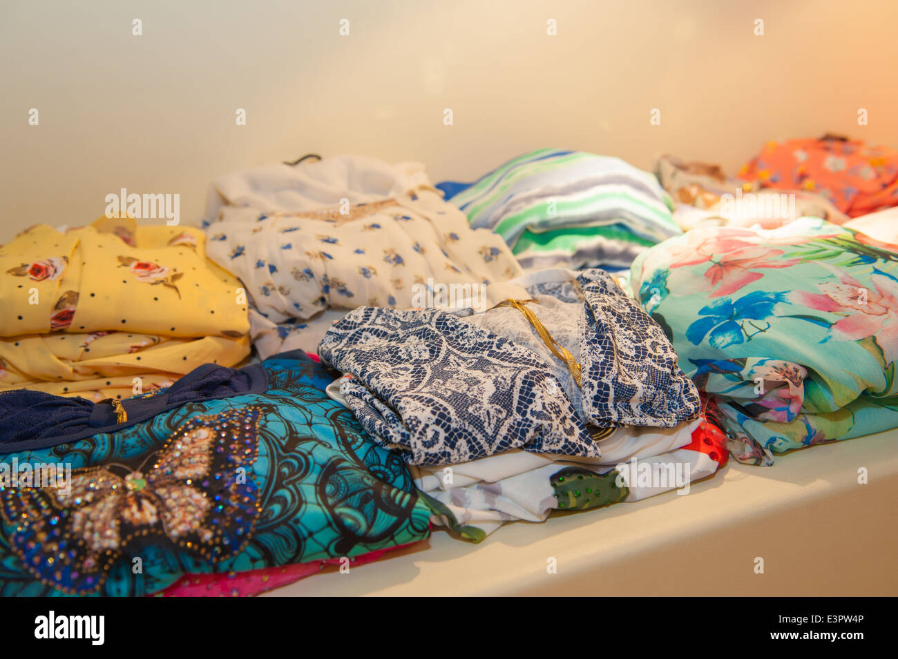Fabric shelf hi-res stock photography and images - Alamy