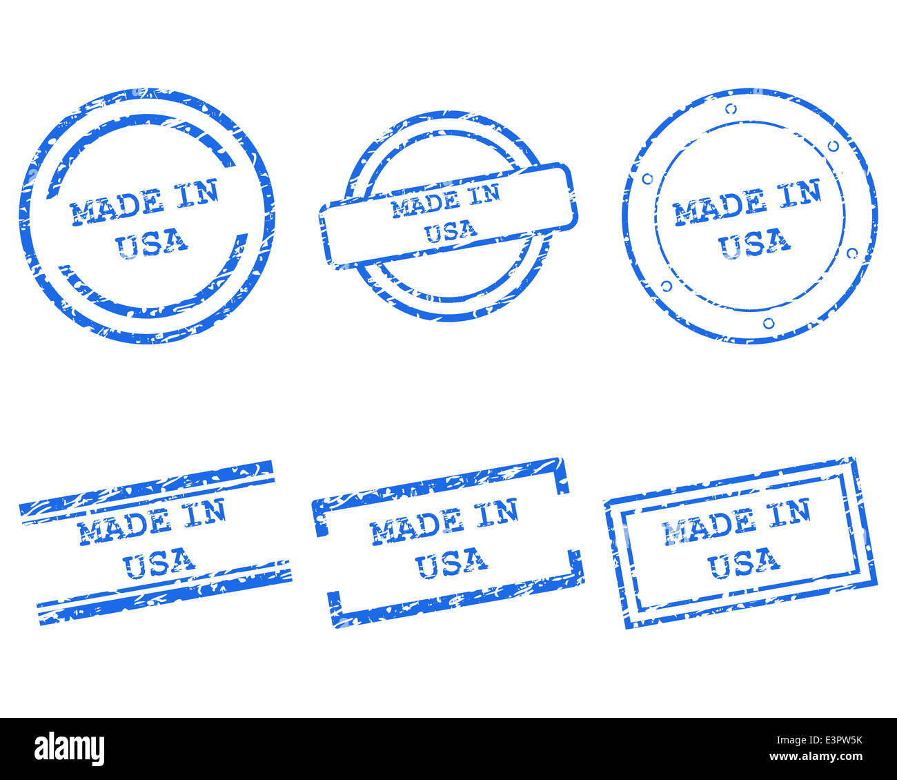 Made in USA stamps Stock Photo - Alamy