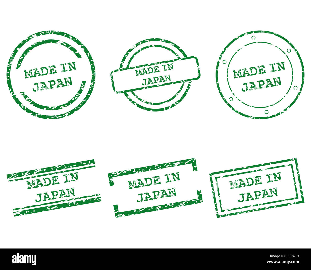 Made in Japan stamps Stock Photo - Alamy