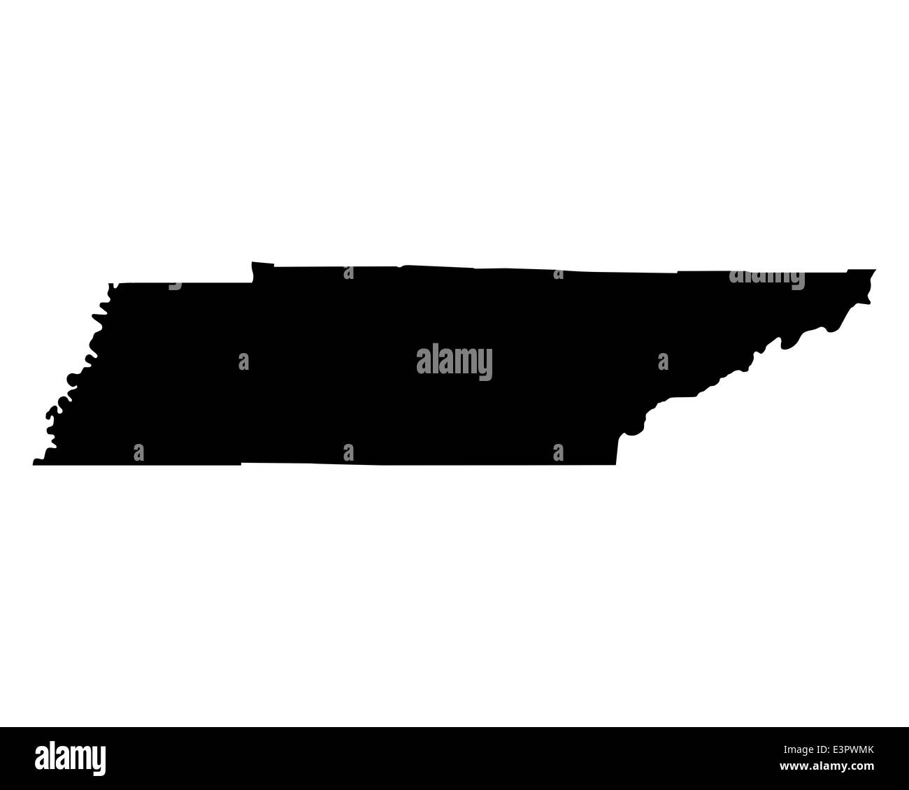 Tennessee us state black Cut Out Stock Images & Pictures - Alamy