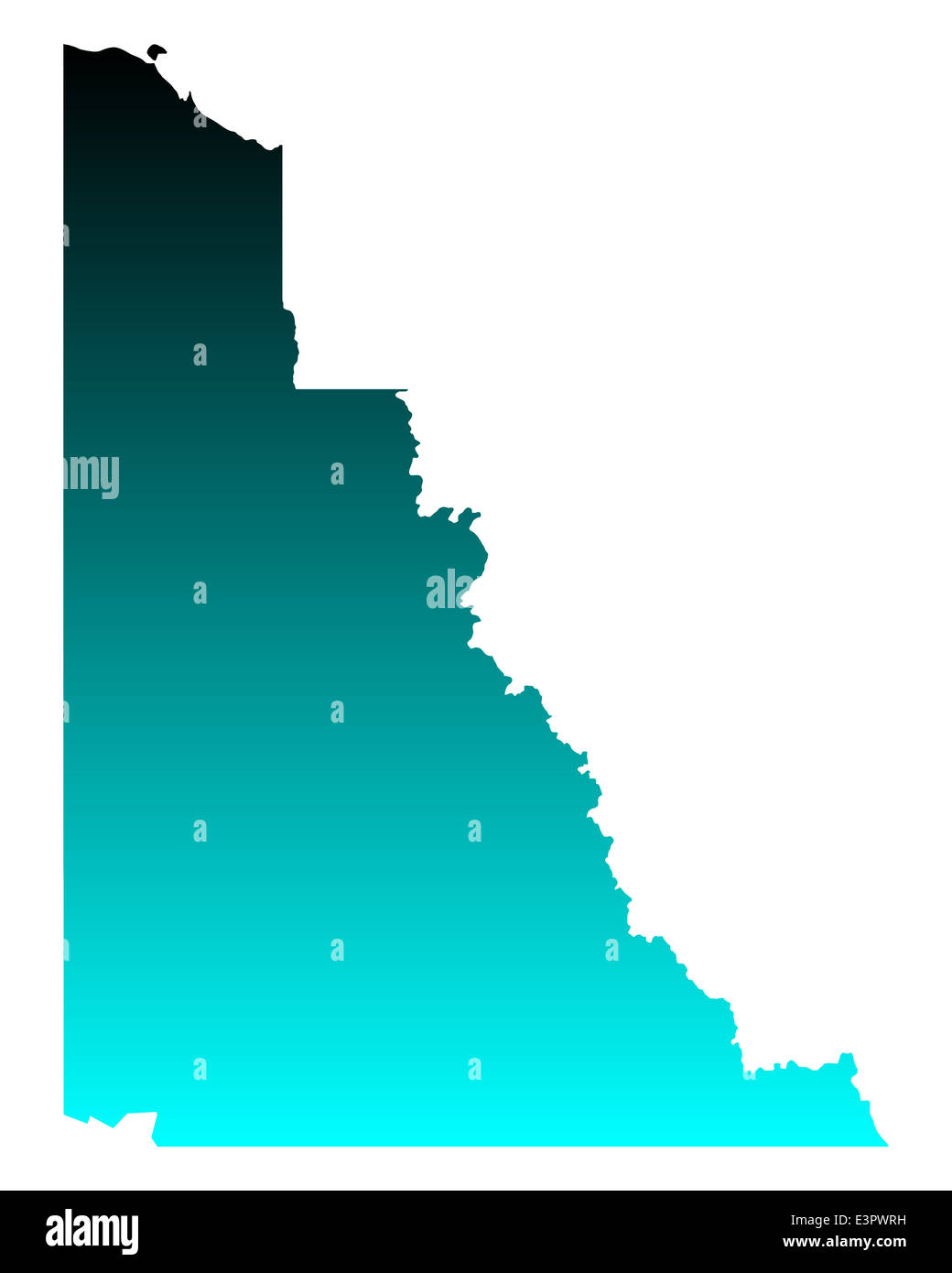 Map of Yukon Stock Photo - Alamy