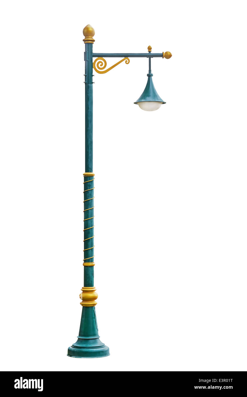 Light pole isolated on white background with clipping path Stock Photo ...