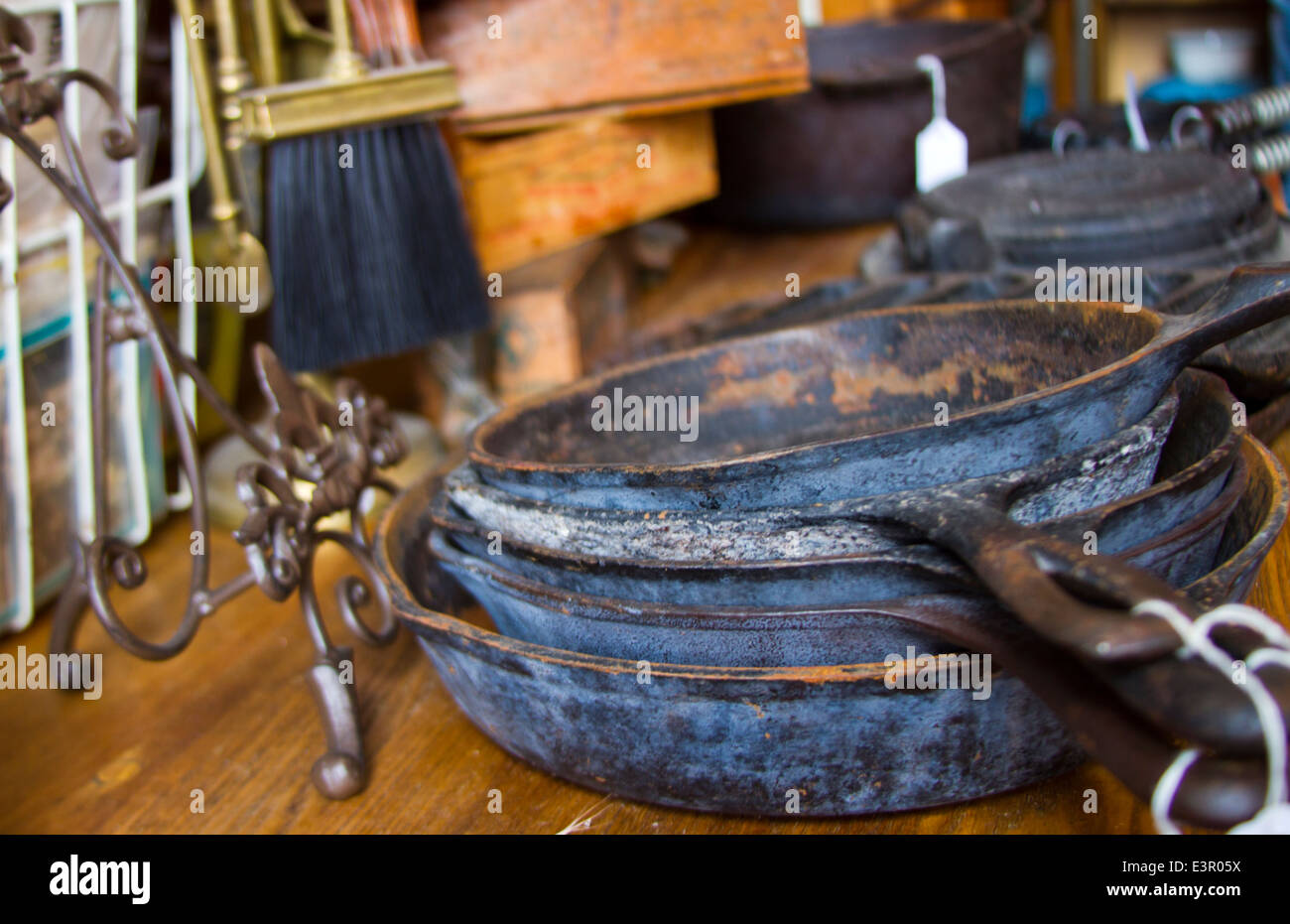 iron skillets Antiques and old items in store in Leadville Colorado ...