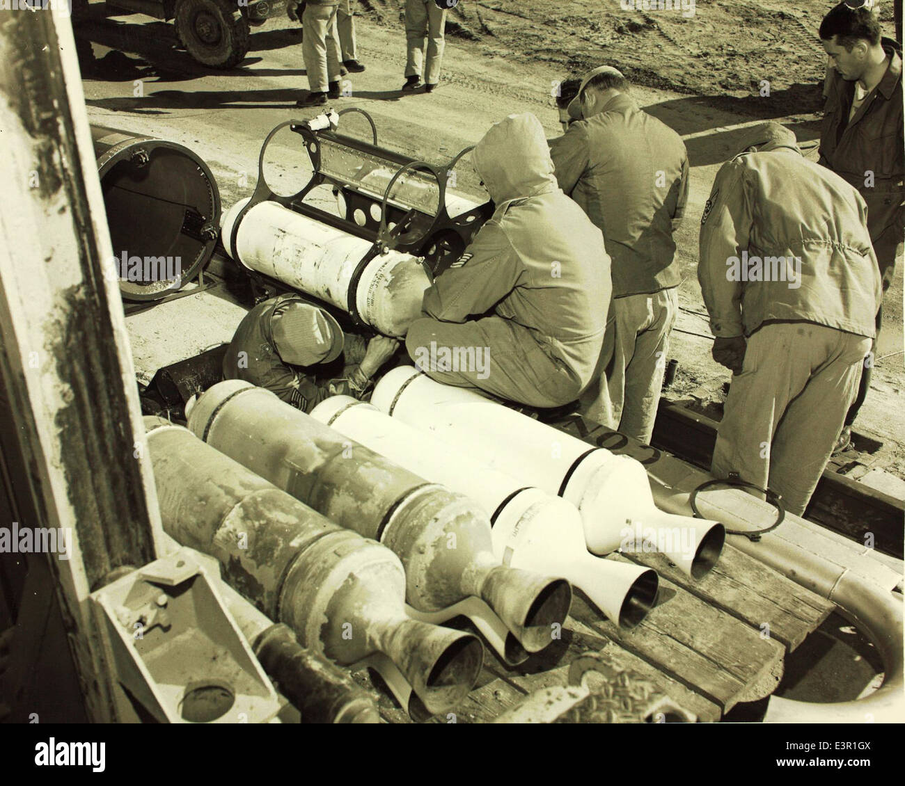 This image showcases the Convair/General Dynamics plant and personnel ...
