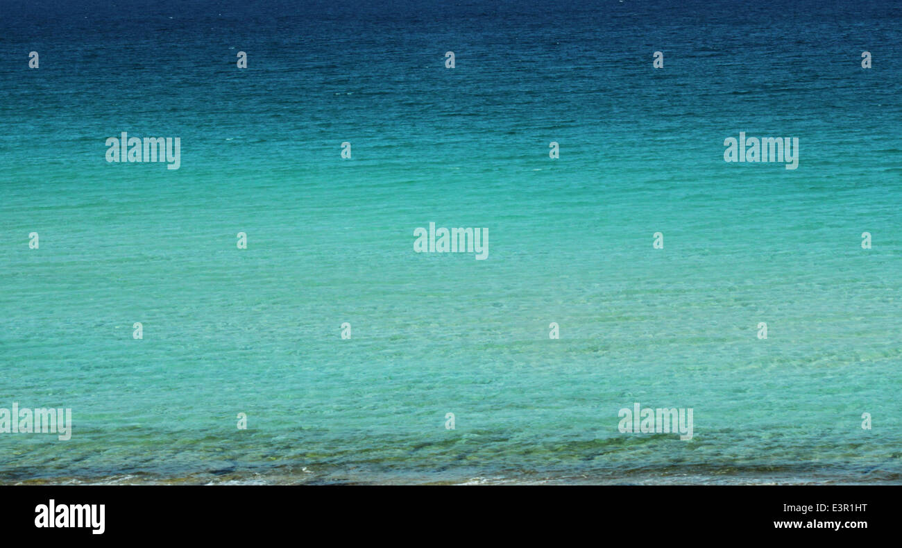different shades of a clear blue sea Stock Photo - Alamy