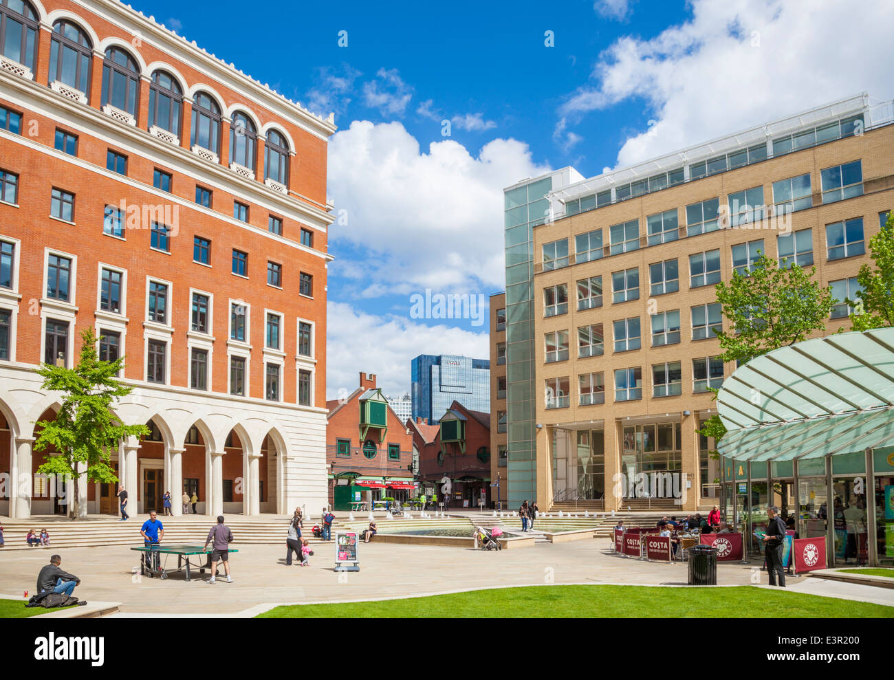 Brindley Place, Birmingham City Centre, West Midlands, England, UK, GB ...