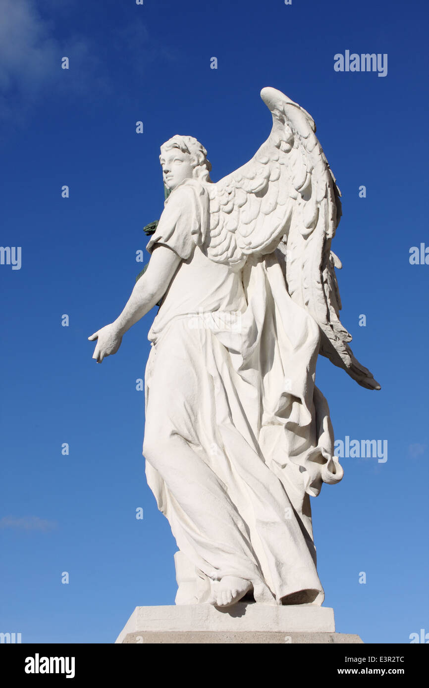 Religious religion statue in front of church symbol of catholic hi-res ...