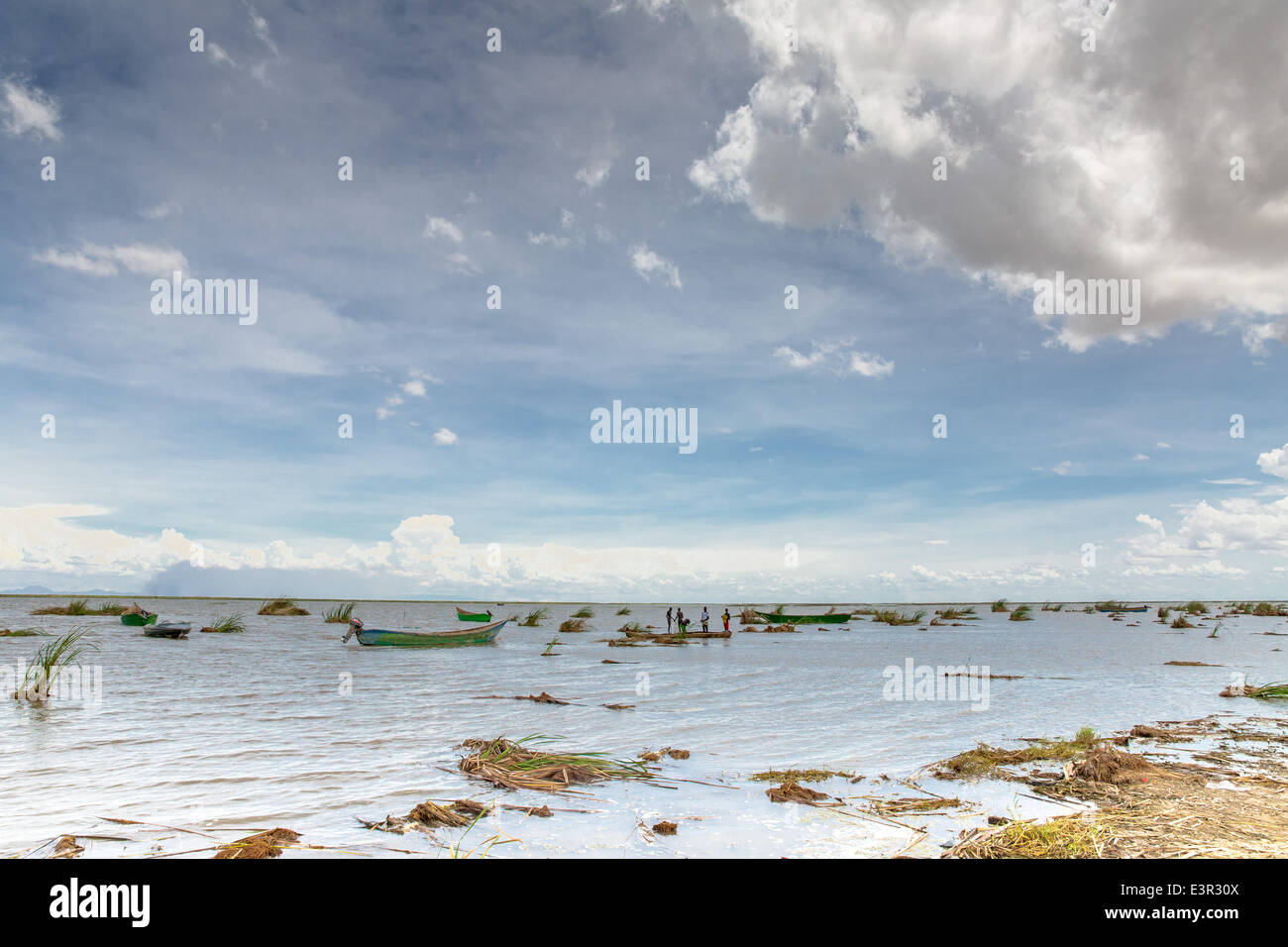 Lake Turkana formerly known as Lake Rudolf in northwestern Kenya on 13 ...