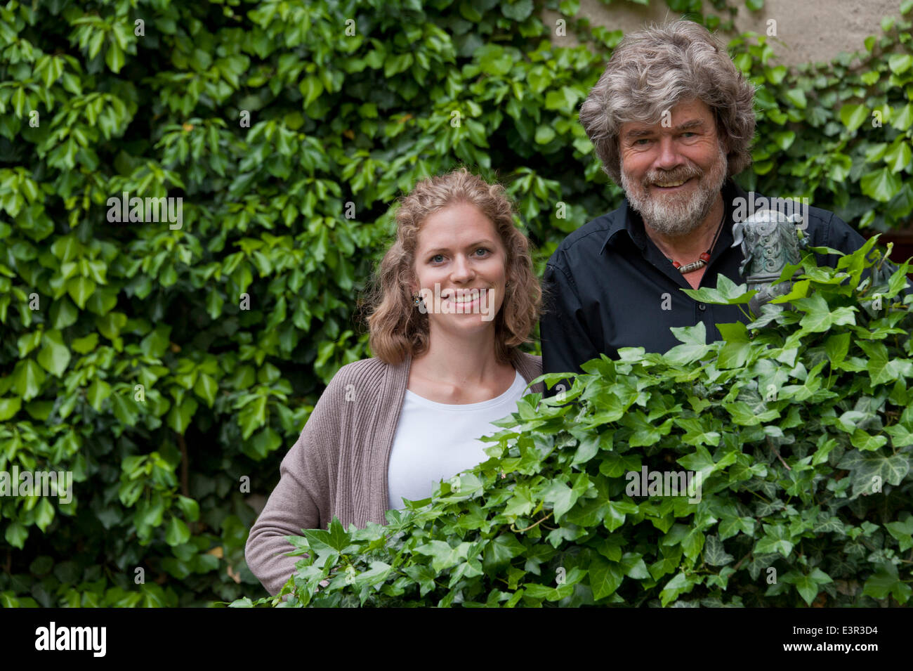 Reinhold Messner with his daughter Magdalena Castle Juval - Italy ...