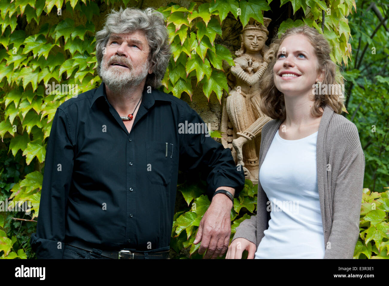 Reinhold Messner with his daughter Magdalena Castle Juval - Italy ...