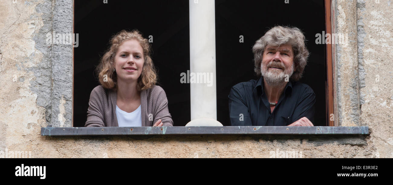 Reinhold Messner with his daughter Magdalena Castle Juval - Italy ...