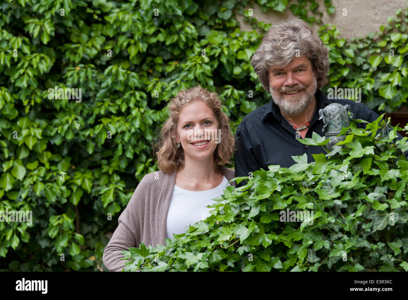 Reinhold Messner with his daughter Magdalena Castle Juval - Italy ...