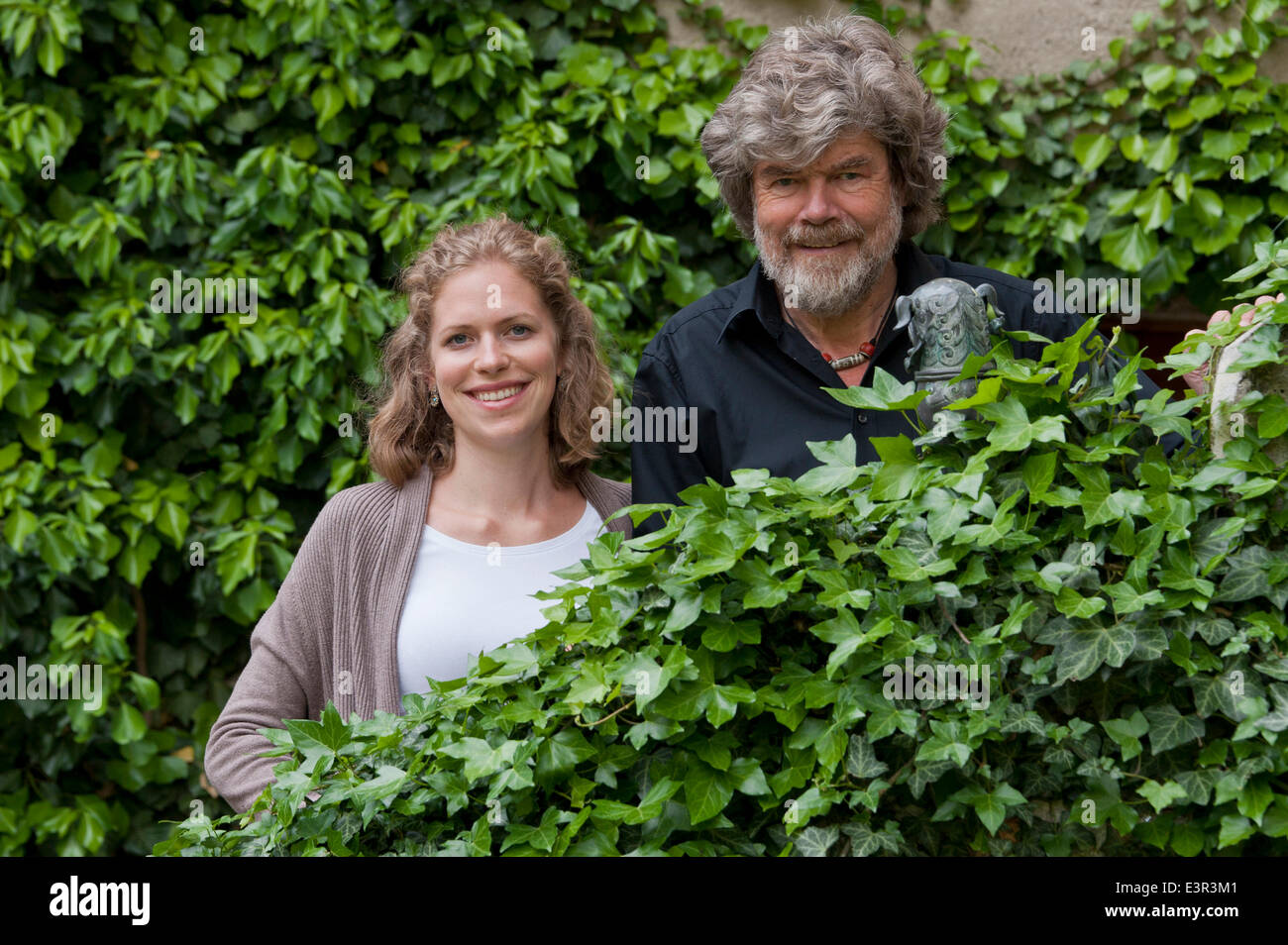 Reinhold Messner with his daughter Magdalena Castle Juval - Italy ...