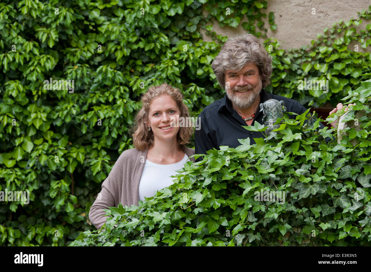 Reinhold Messner with his daughter Magdalena Castle Juval - Italy ...