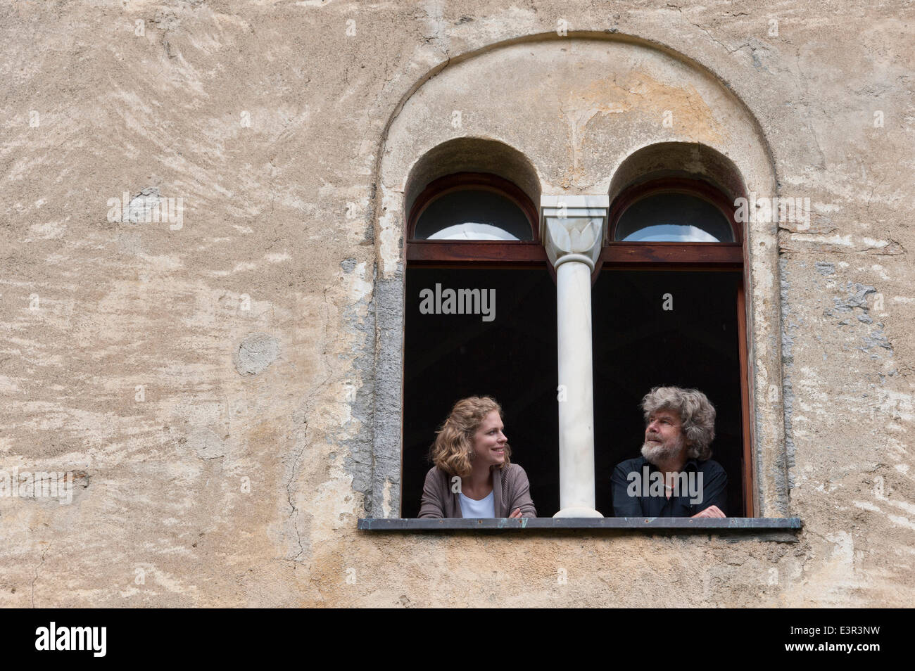 Reinhold Messner with his daughter Magdalena Castle Juval - Italy ...