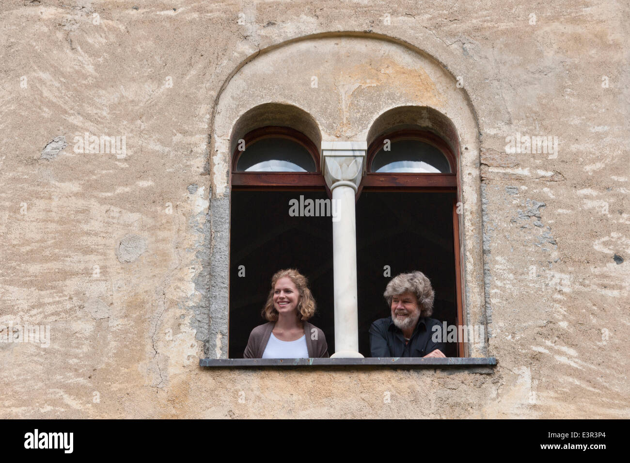 Reinhold Messner with his daughter Magdalena Castle Juval - Italy ...