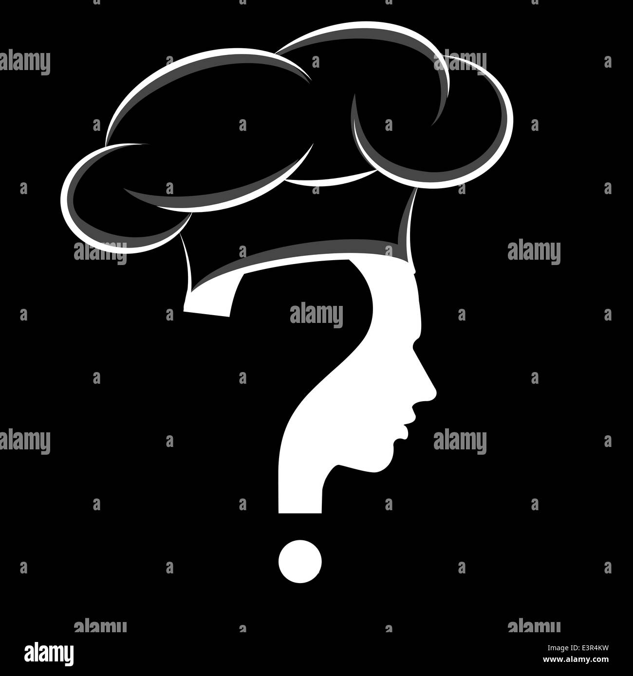 Diet Question Mark Black and White Stock Photos & Images - Alamy