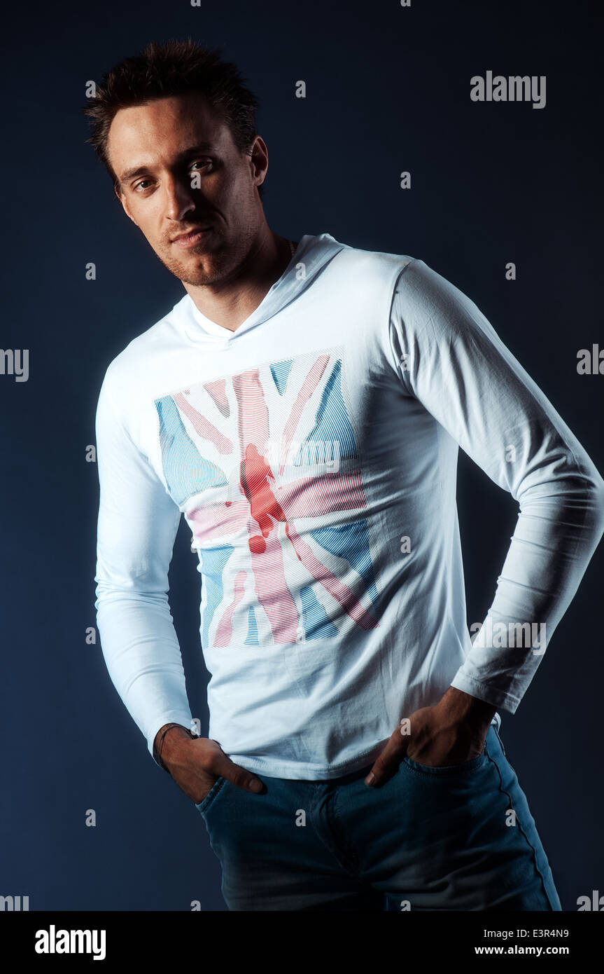 Sporty English man Stock Photo - Alamy