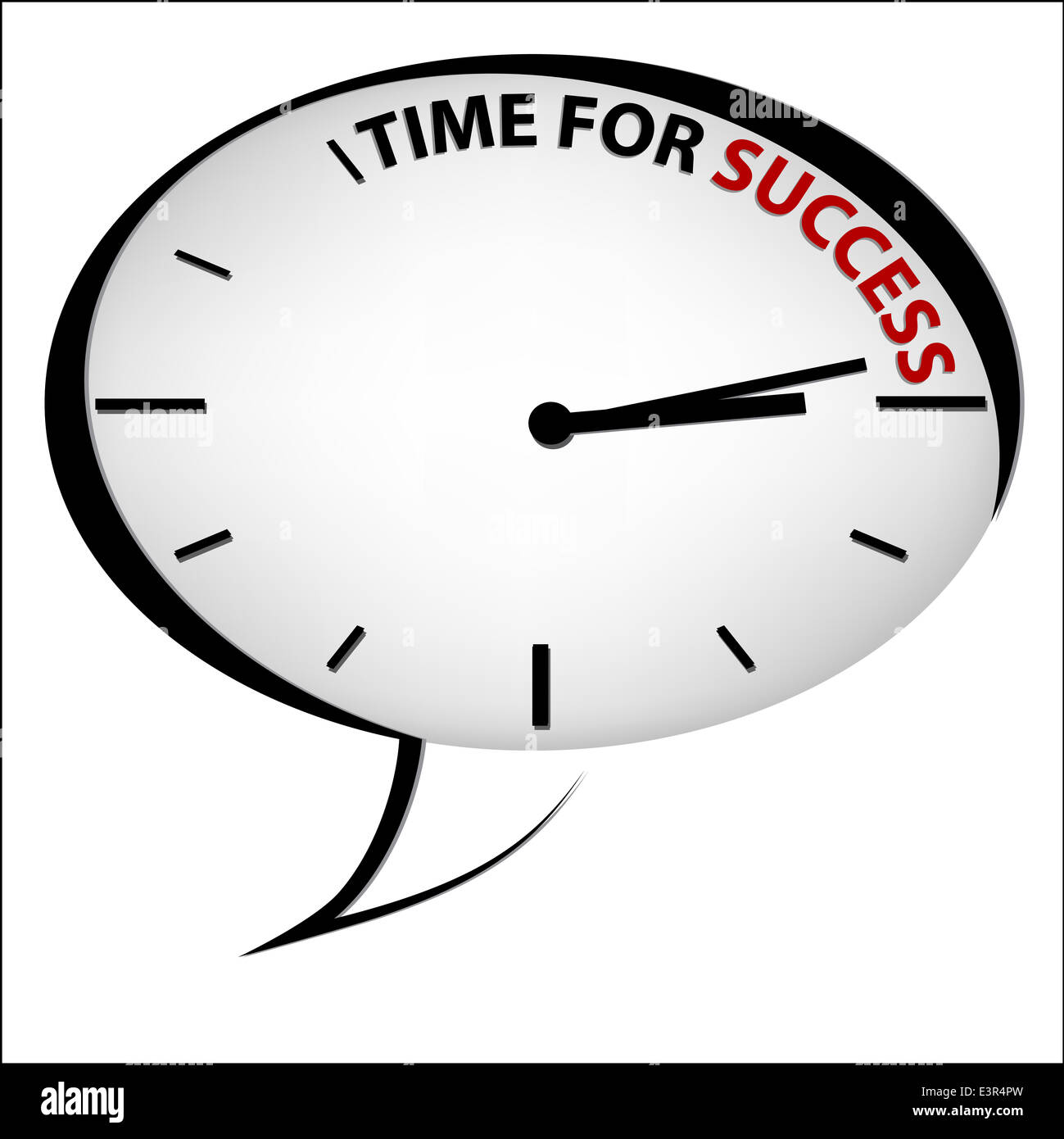 Clock "Time for success Stock Photo - Alamy