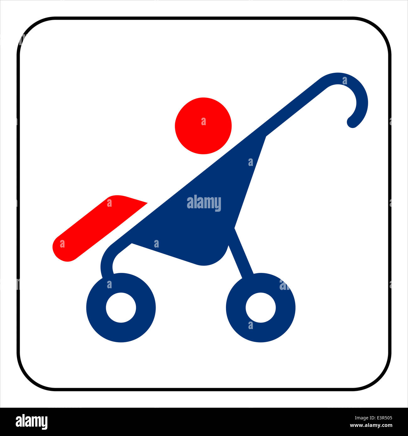 baby stroller symbol , vector Stock Photo - Alamy