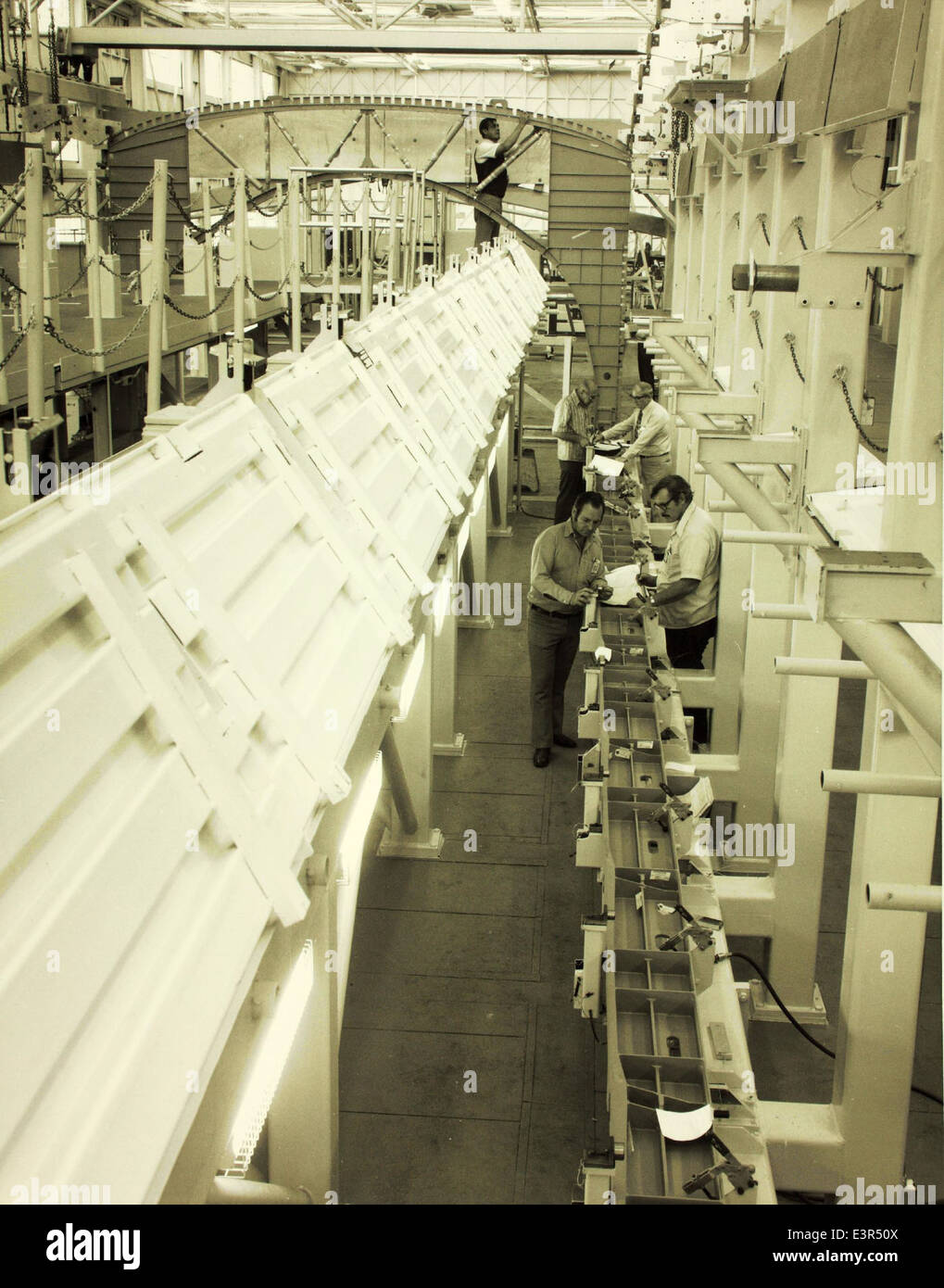 This image captures personnel at the Convair/General Dynamics plant ...