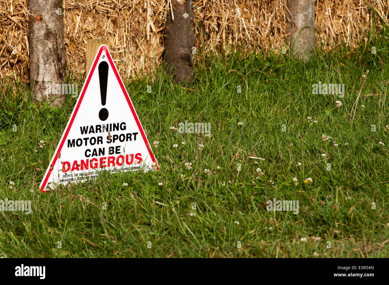 Warning Motor Sport Can Be Dangerous High Resolution Stock Photography ...
