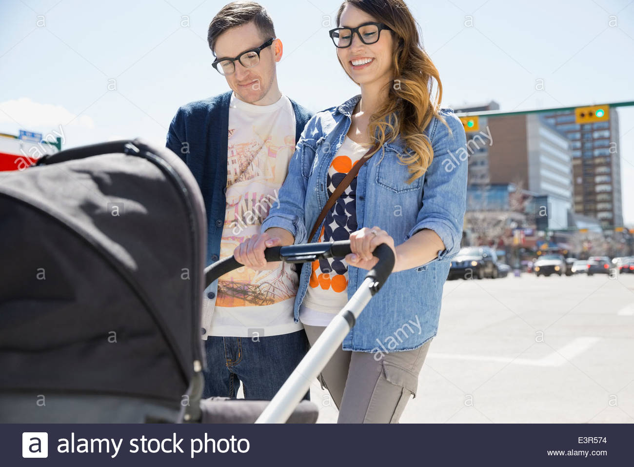Person pushing pram hi-res stock photography and images - Alamy