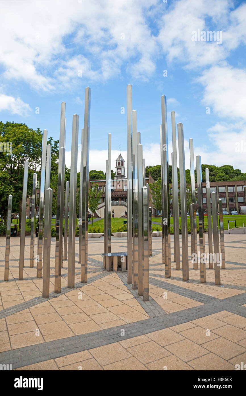 "Forest of Light" sculpture, designed by Artist Diane Maclean at Keele ...