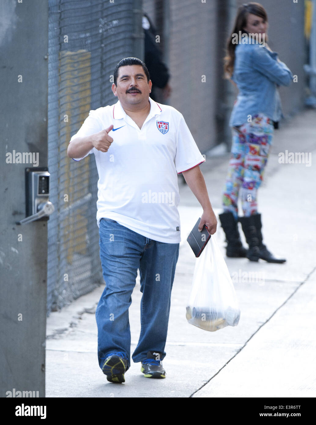 Jimmy kimmel security guard guillermo hi-res stock photography and ...
