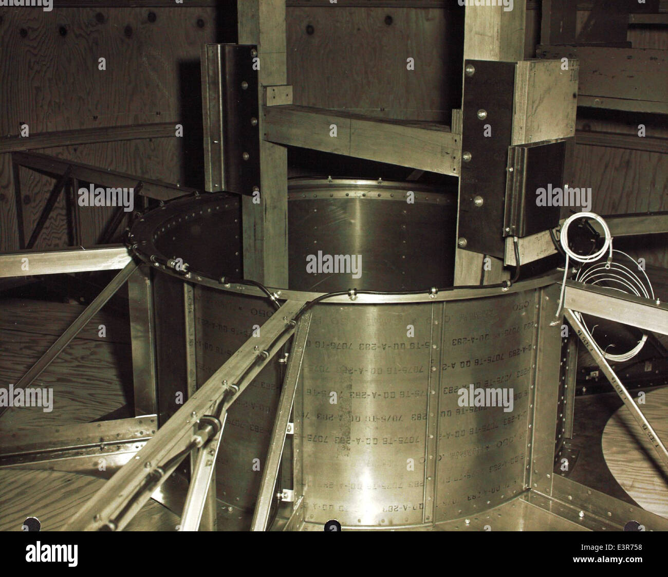 The Convair/General Dynamics plant's Thrust Term Test Stand was used to ...