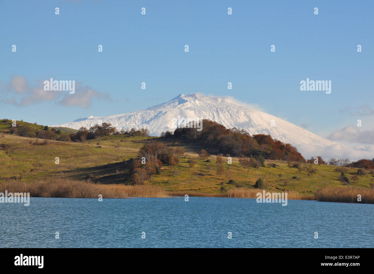 Biviere lake, Cesarò, Messina, Volcano Etna, UNESCO, Sicily, Italy ...