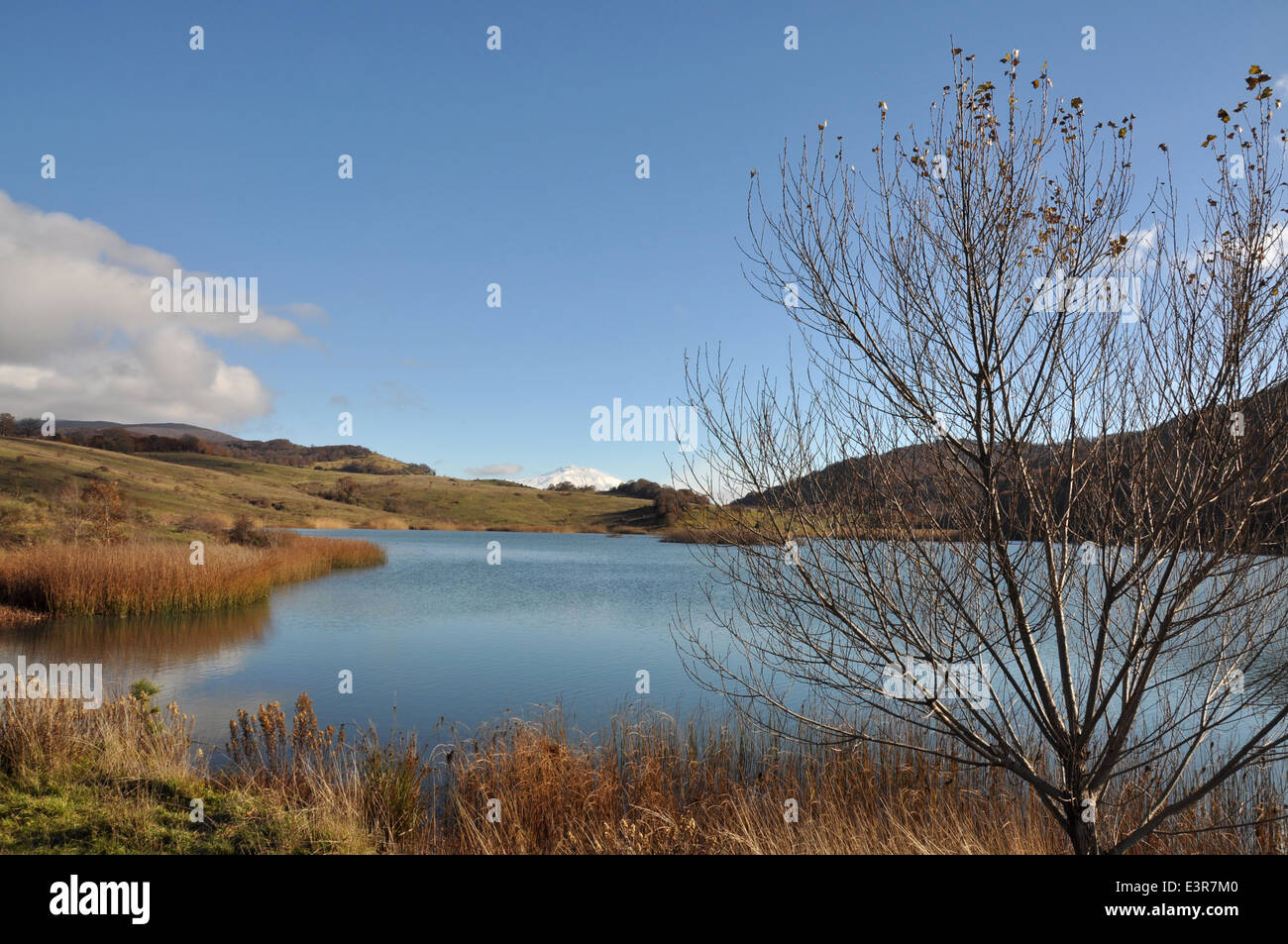 Biviere lake, Cesarò, Messina, Volcano Etna, UNESCO, Sicily, Italy ...