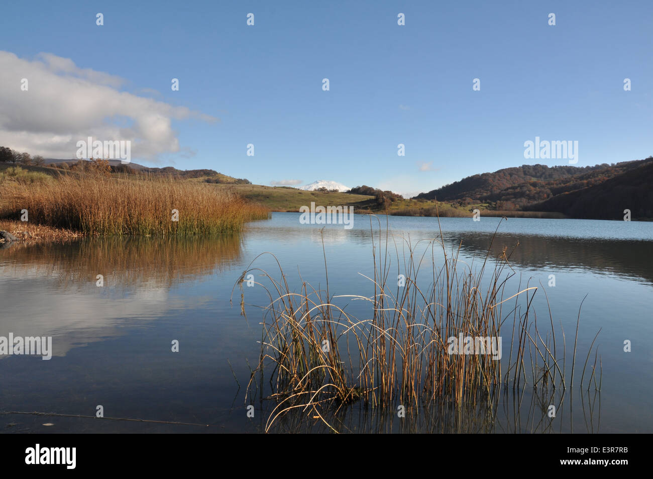 Biviere lake, Cesarò, Messina, Volcano Etna, UNESCO, Sicily, Italy ...