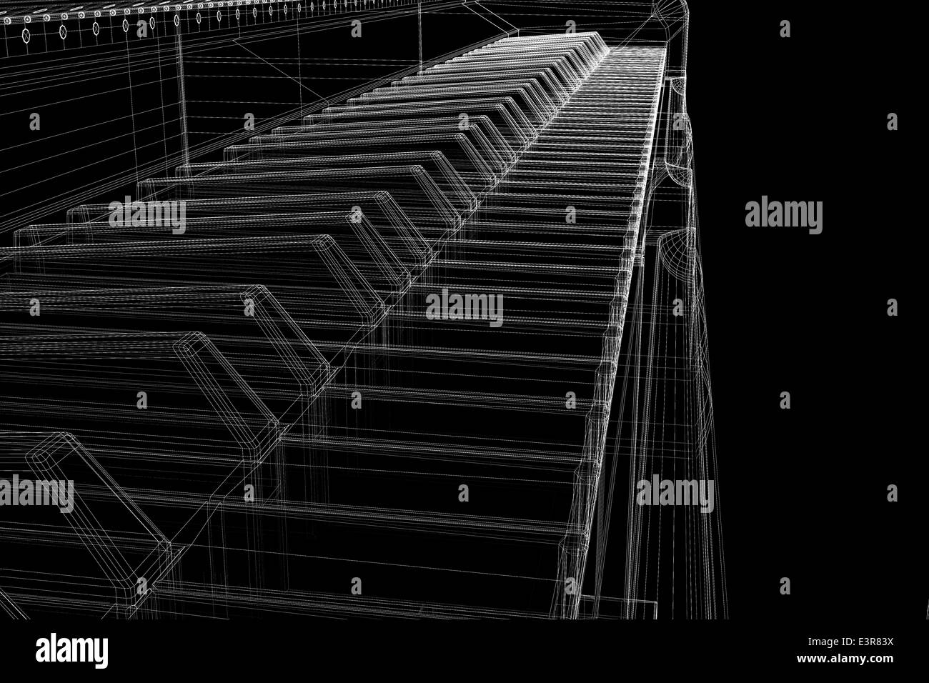 Antique Piano with path Stock Photo - Alamy