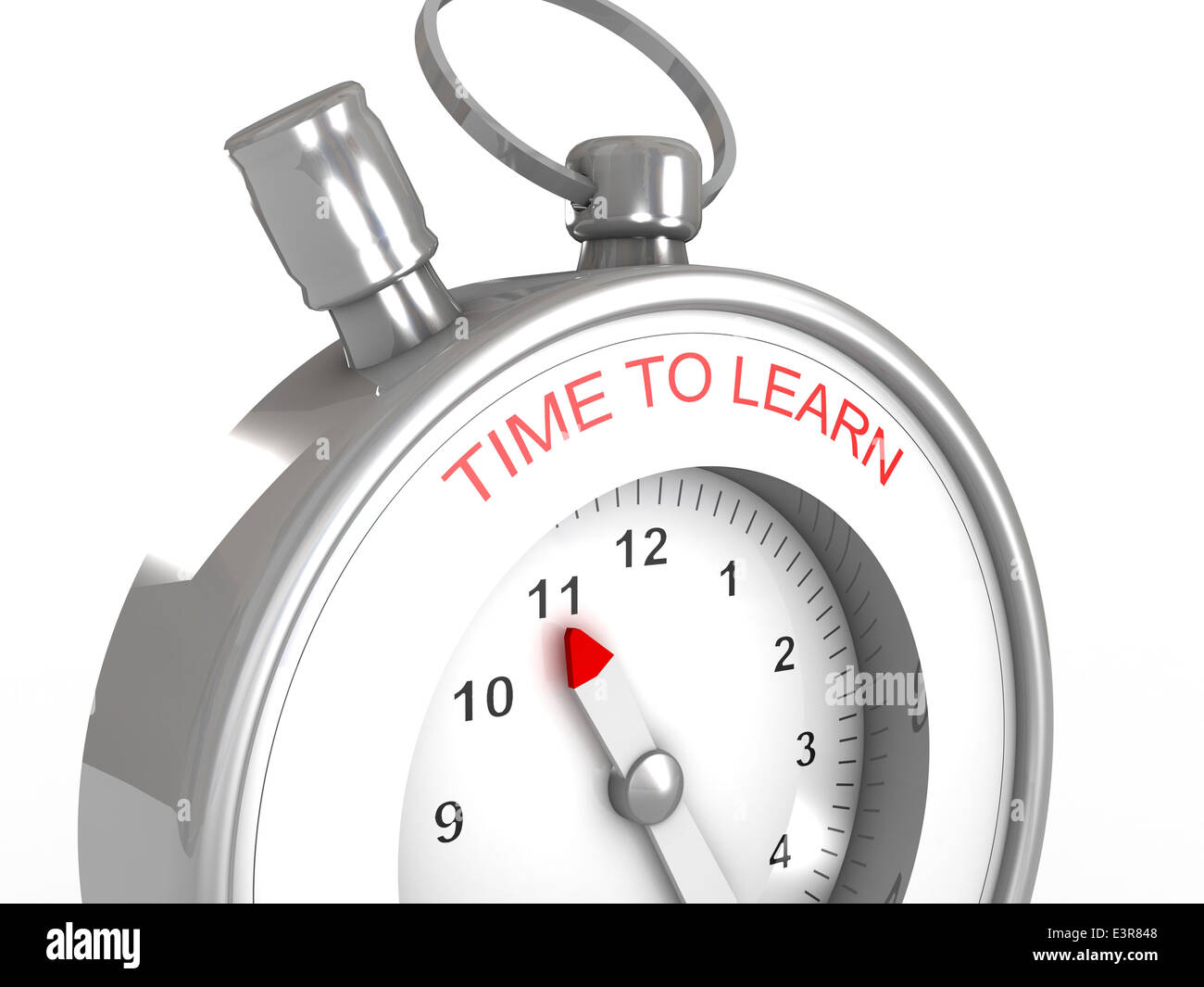 3D Concept of Time to learn Stock Photo - Alamy