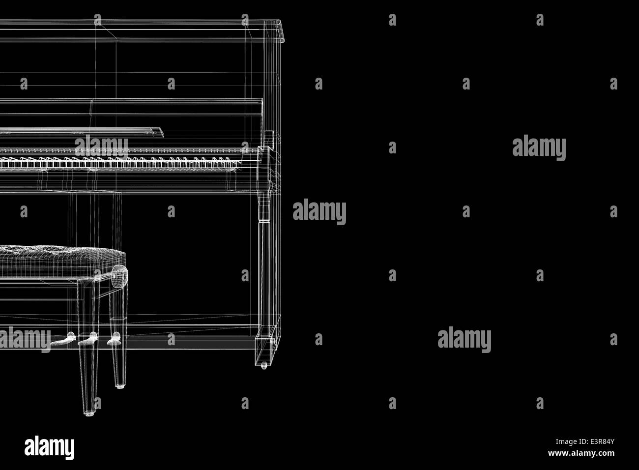 Antique Piano with path Stock Photo - Alamy