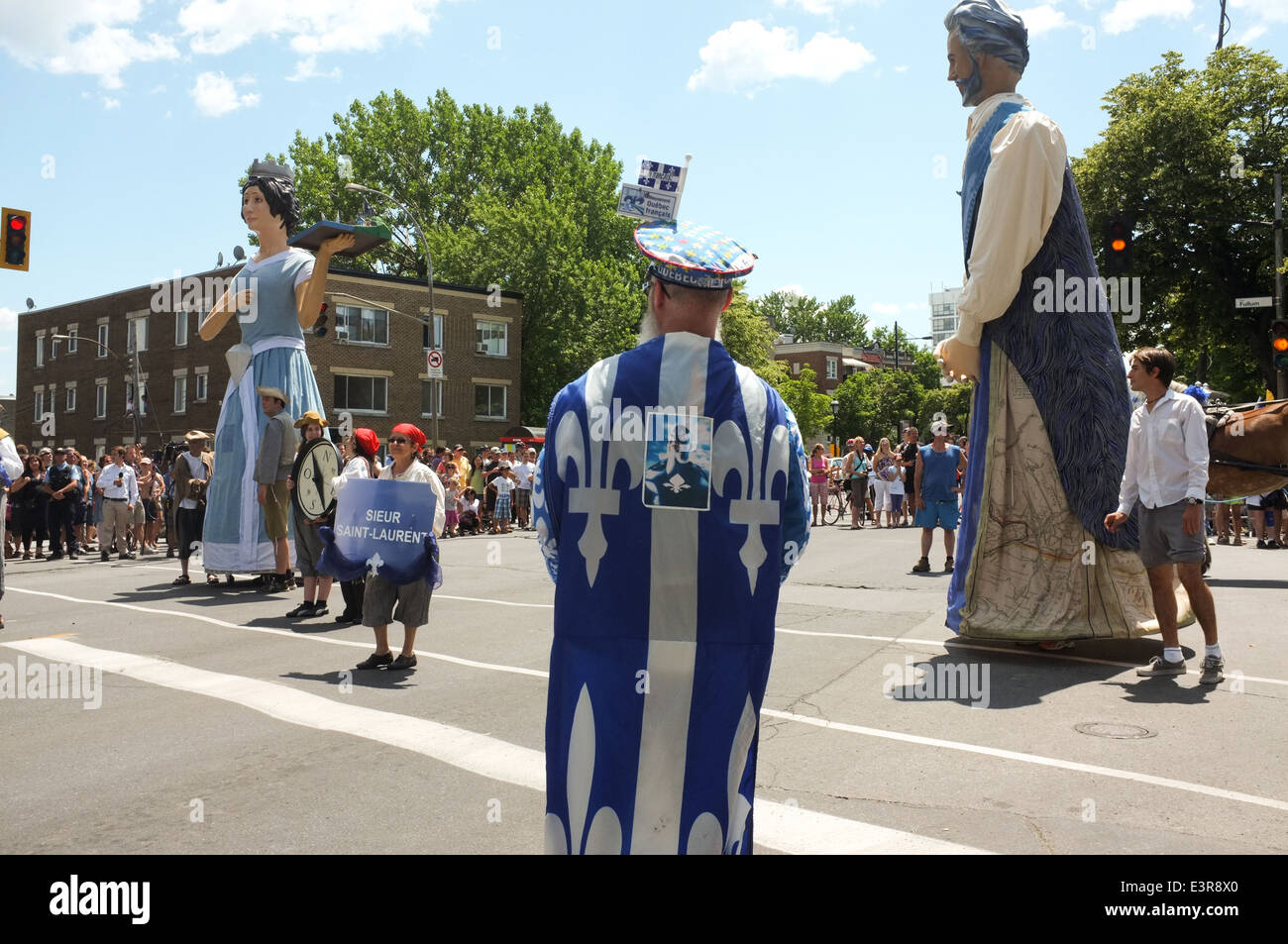 Saint Jean Baptiste day in Montreal, Que Stock Photo - Alamy