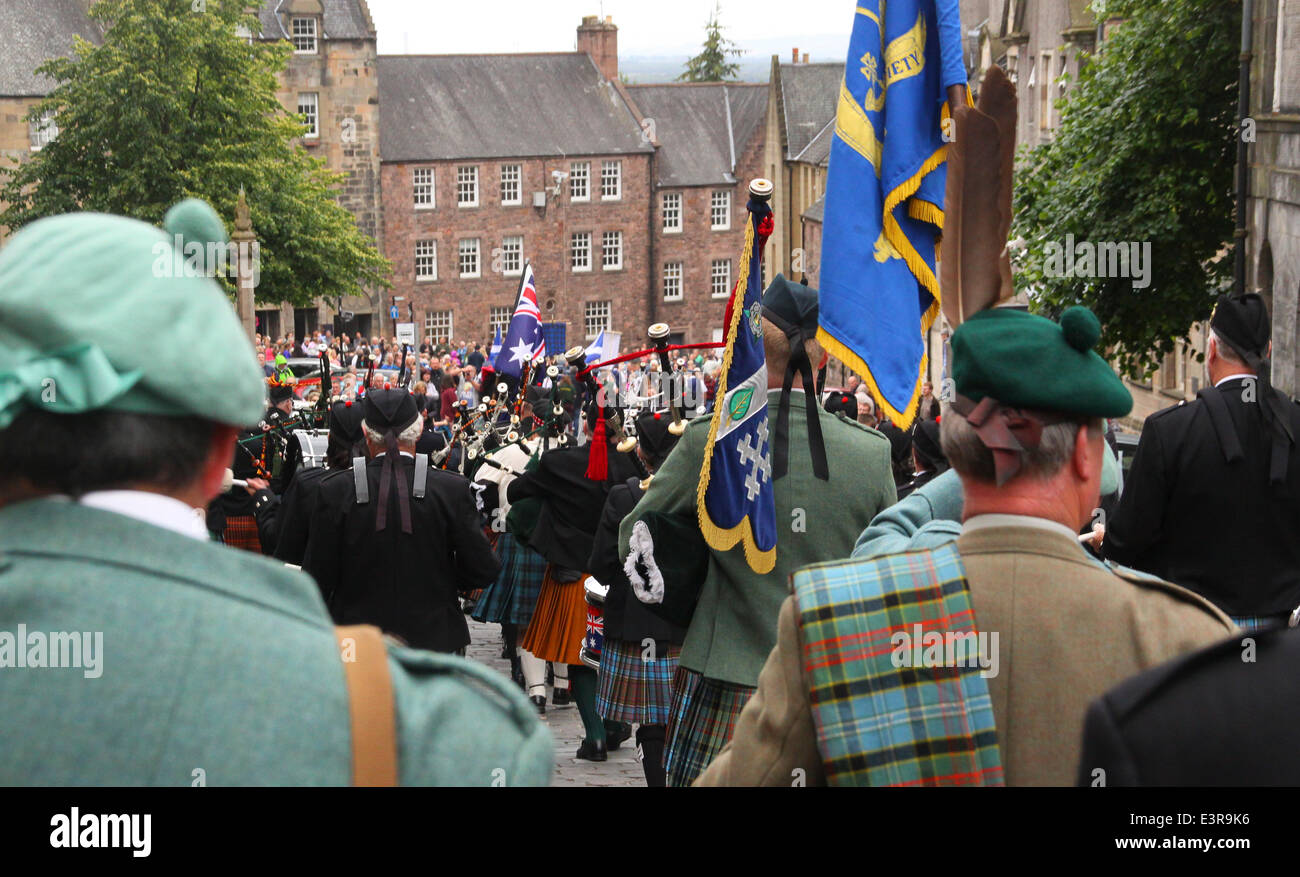 Stirling, Scotland, UK. 27th June, 2014. gathering of the clans ...