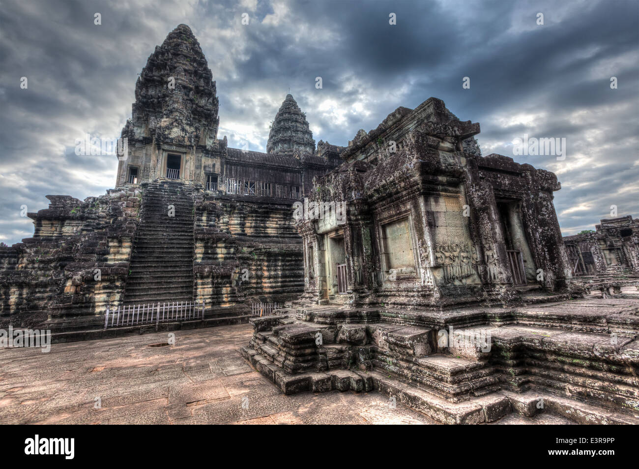 High dynamic range (hdr) image of Angkor Wat - famous Cambodian ...