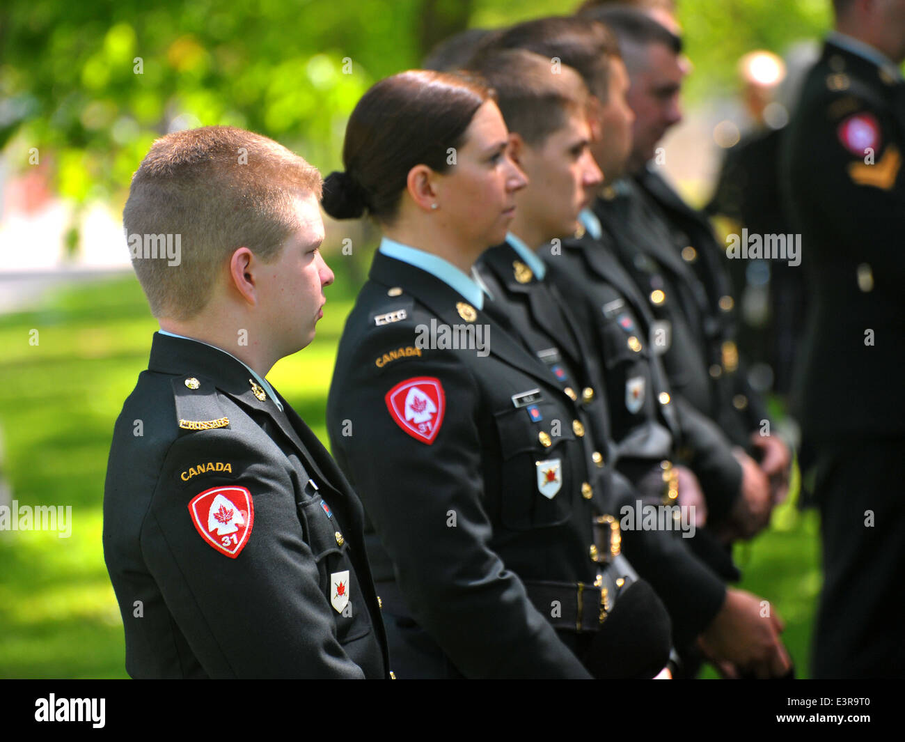 Politicians, members of the public, veterans and serving military ...