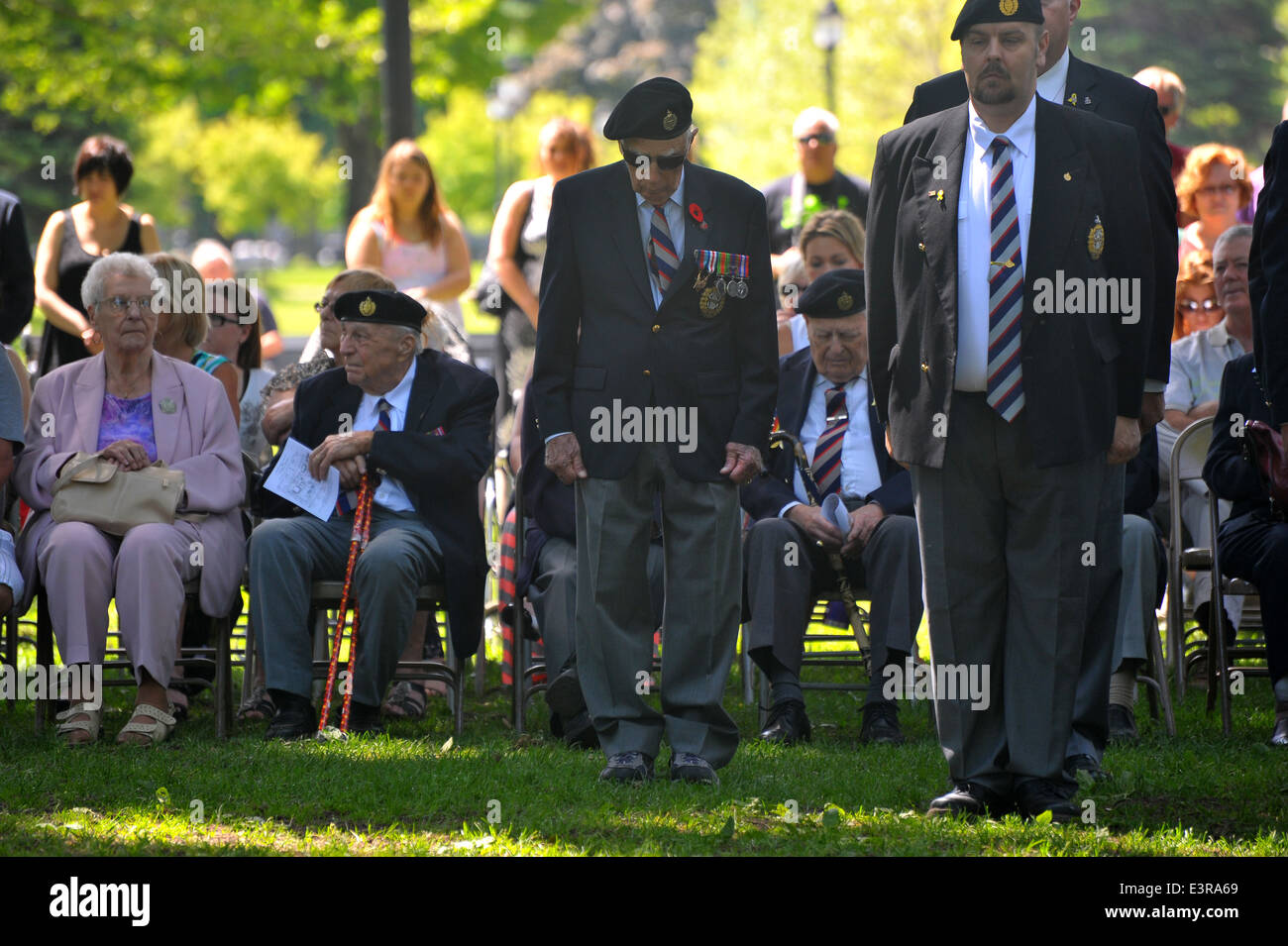 Politicians, members of the public, veterans and serving military ...