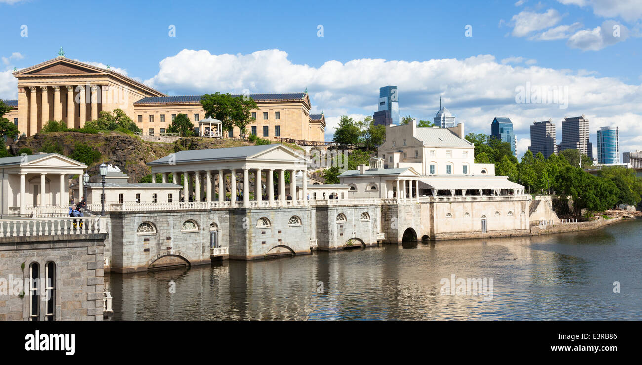 Philadelphia art museum waterfront - Pennsylvania - USA Stock Photo - Alamy