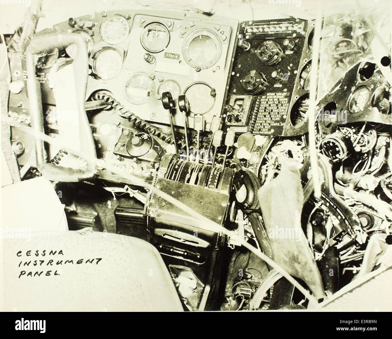This image documents the 1973 aircraft accident involving a collision ...