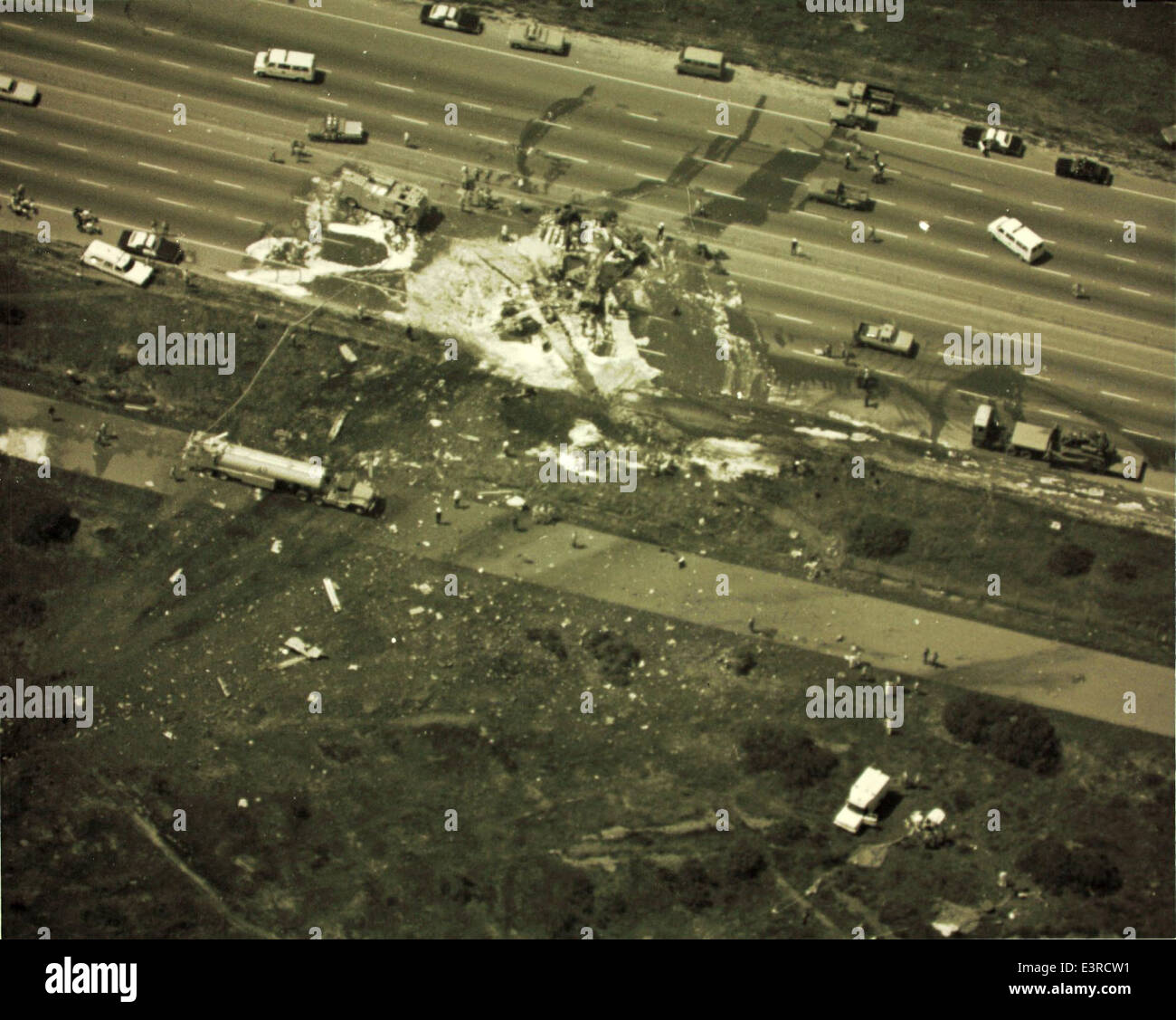 This image documents the Grumman F-14 aircraft accident in 1978, a ...