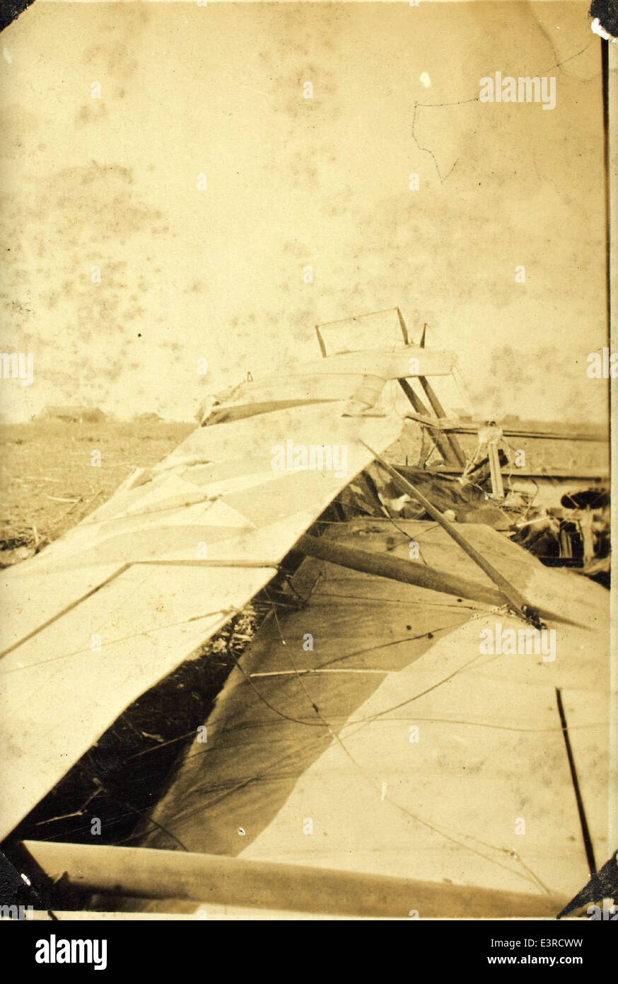 This image documents an aircraft accident that occurred between 1917 ...