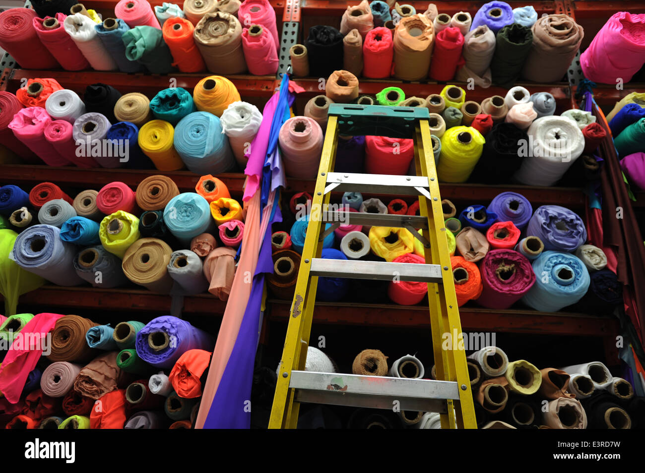 Fabric textile rolls Stock Photo - Alamy